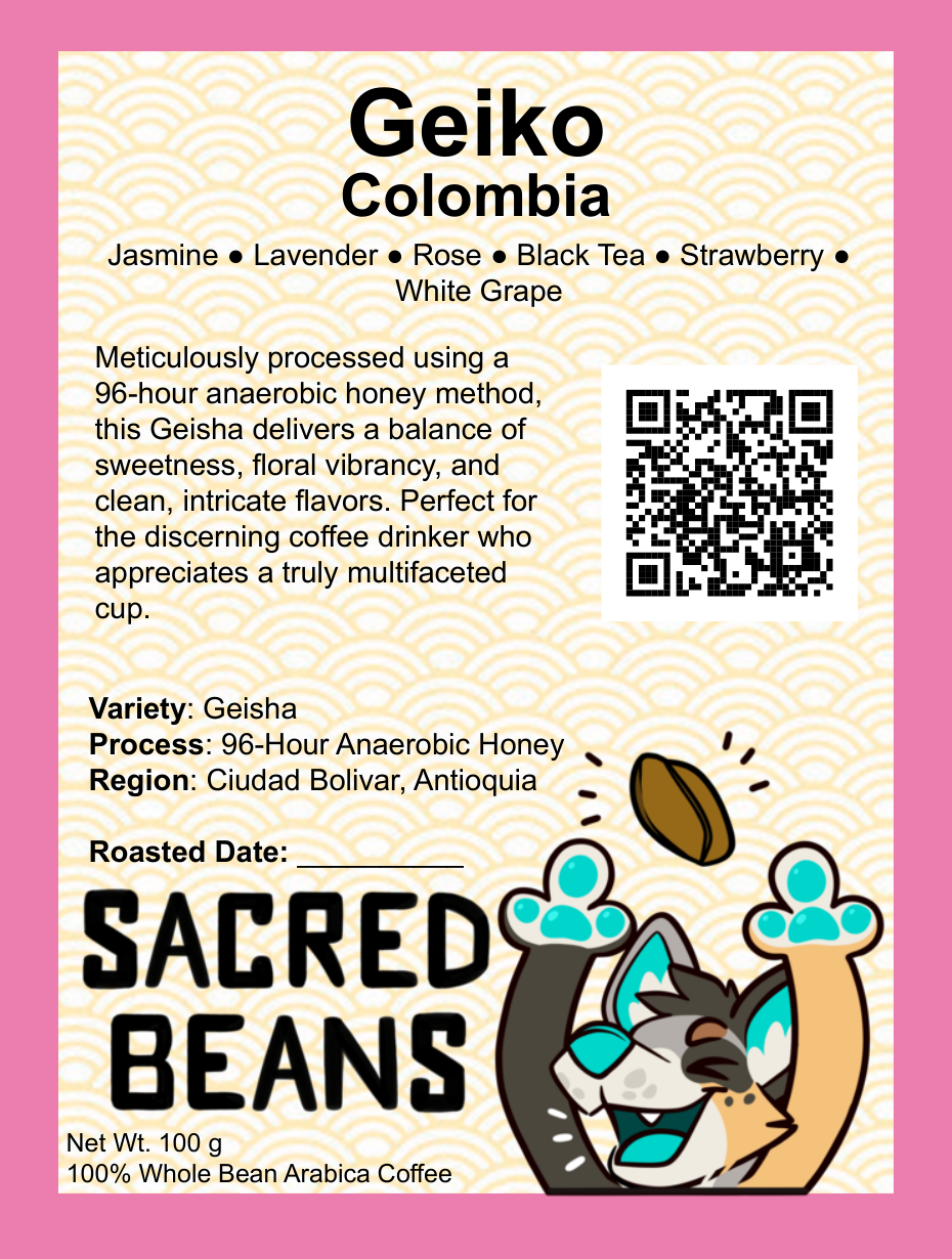 Geiko - Colombia – Sacred Beans Coffee